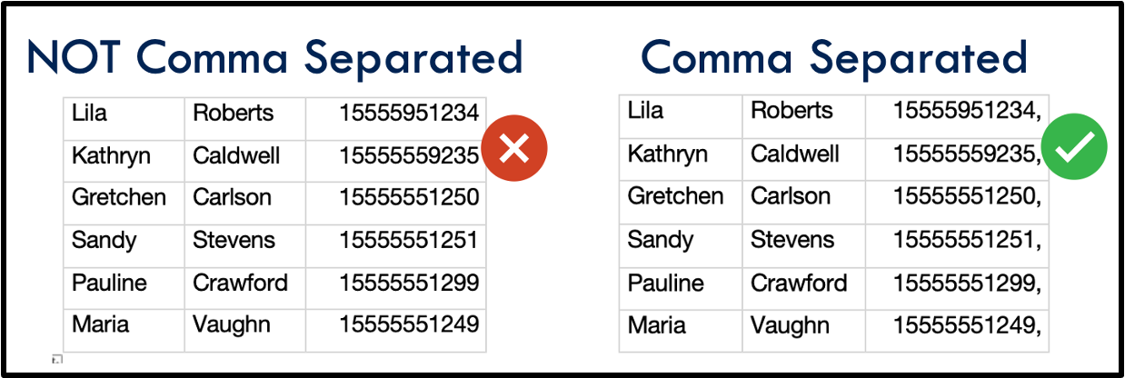 How do I message a list of contacts from a .csv file? – Message Support Resource Portal