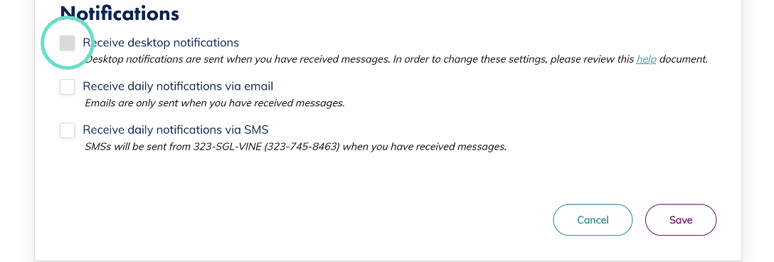 How To Enable And Disable Desktop Notifications Message Support Resource Portal