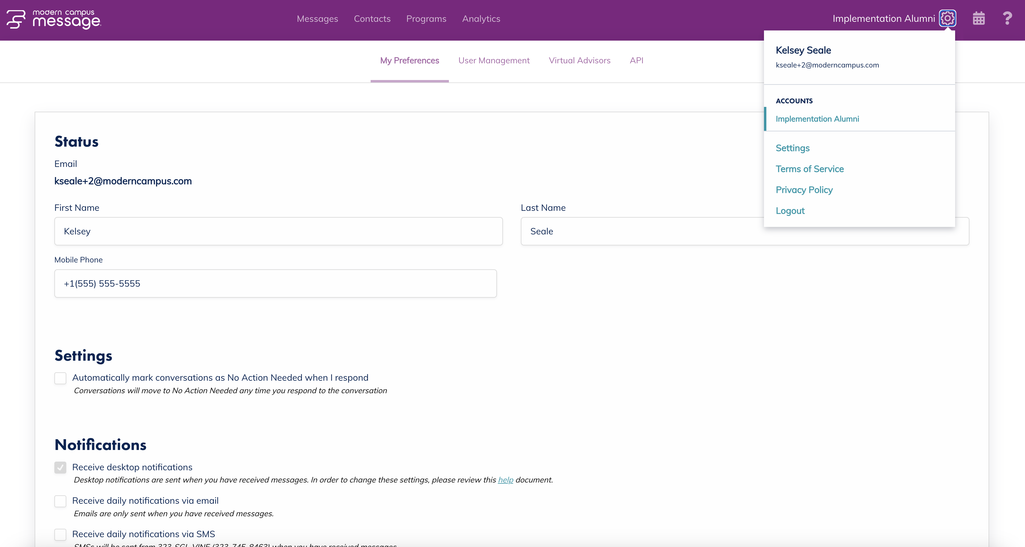 Overview of Message's structure – Message Support Resource Portal