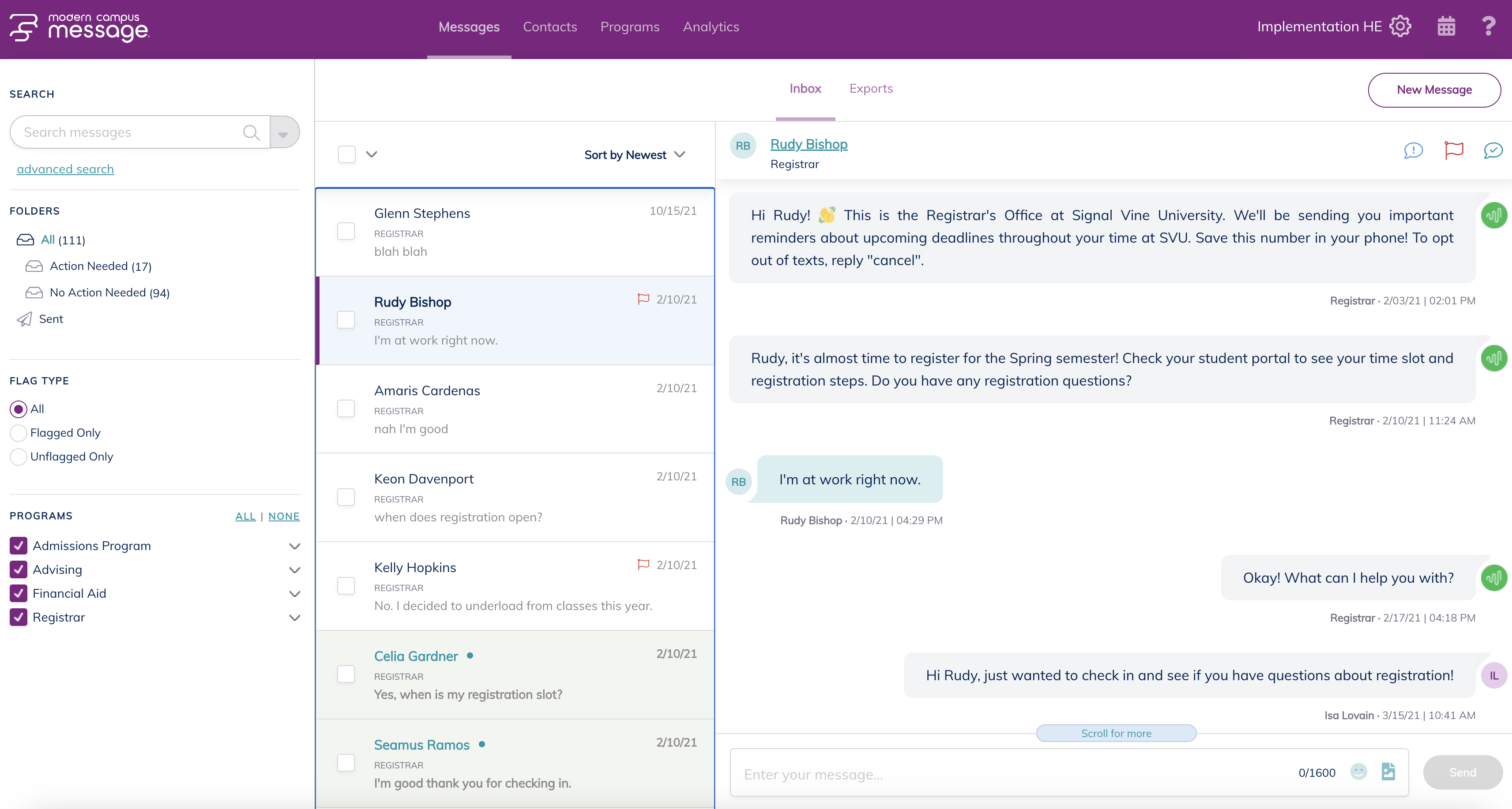 Overview of Message's structure – Message Support Resource Portal